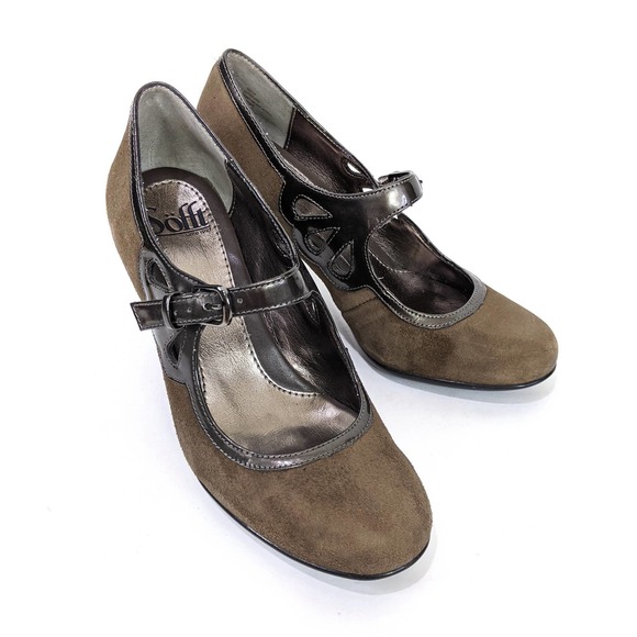 Sofft | Shoes | Sofft Womens Sueded Upper Classic Strapped Heels Shoes ...